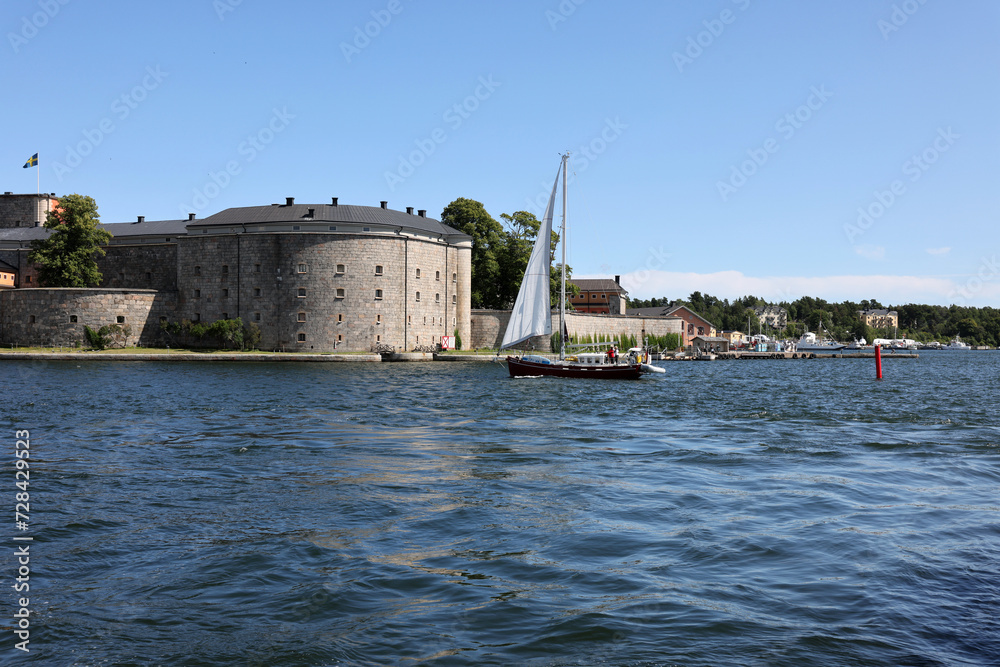 Vaxholm Fortress, also known as Vaxholm Castle, is a historic ...