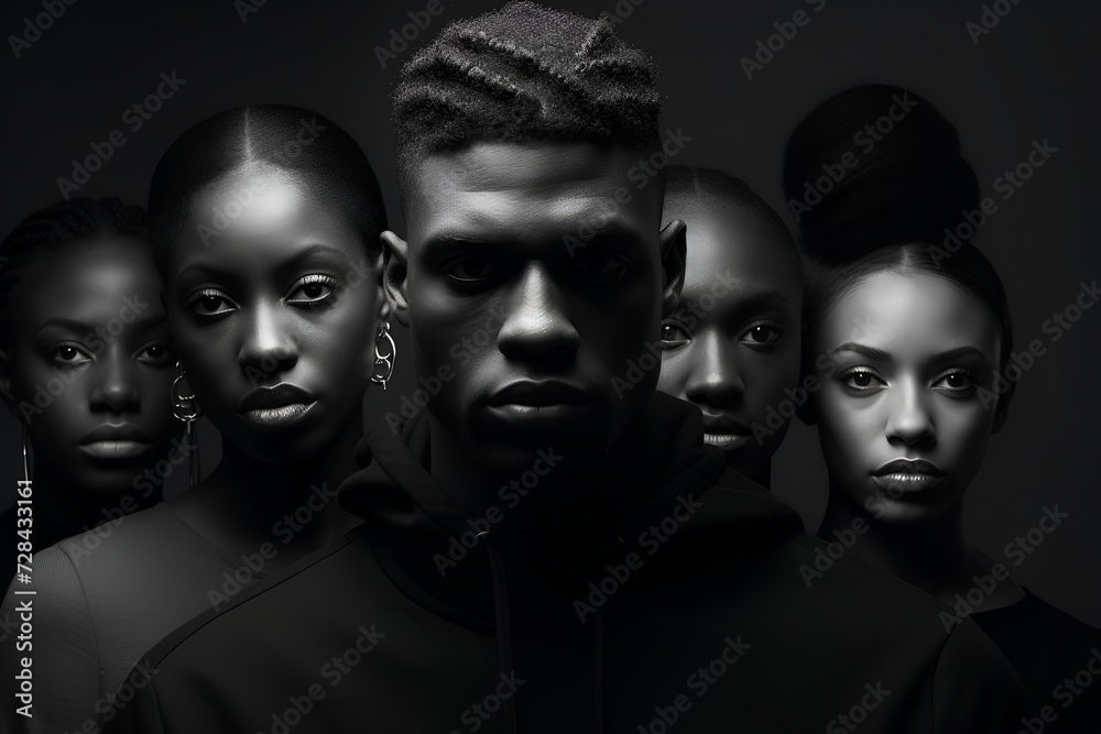 Black history month celebration of diversity and African culture pride ...