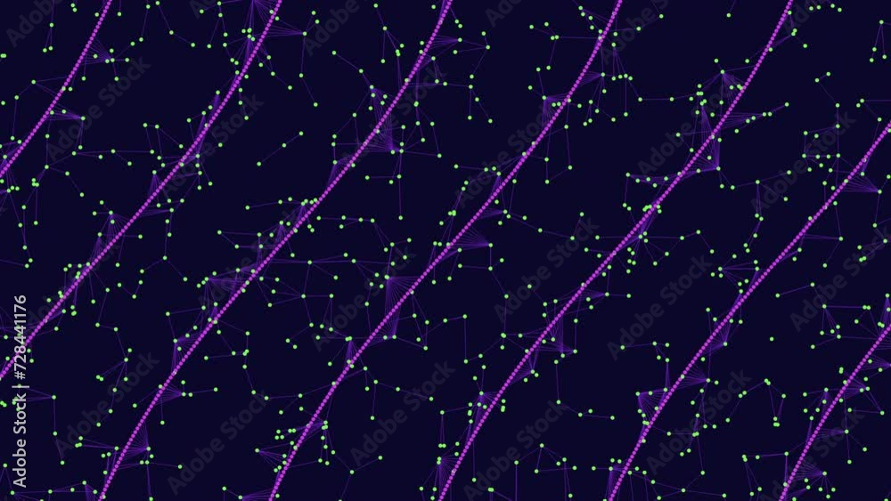 An image displaying constellations in the night sky, formed by ...