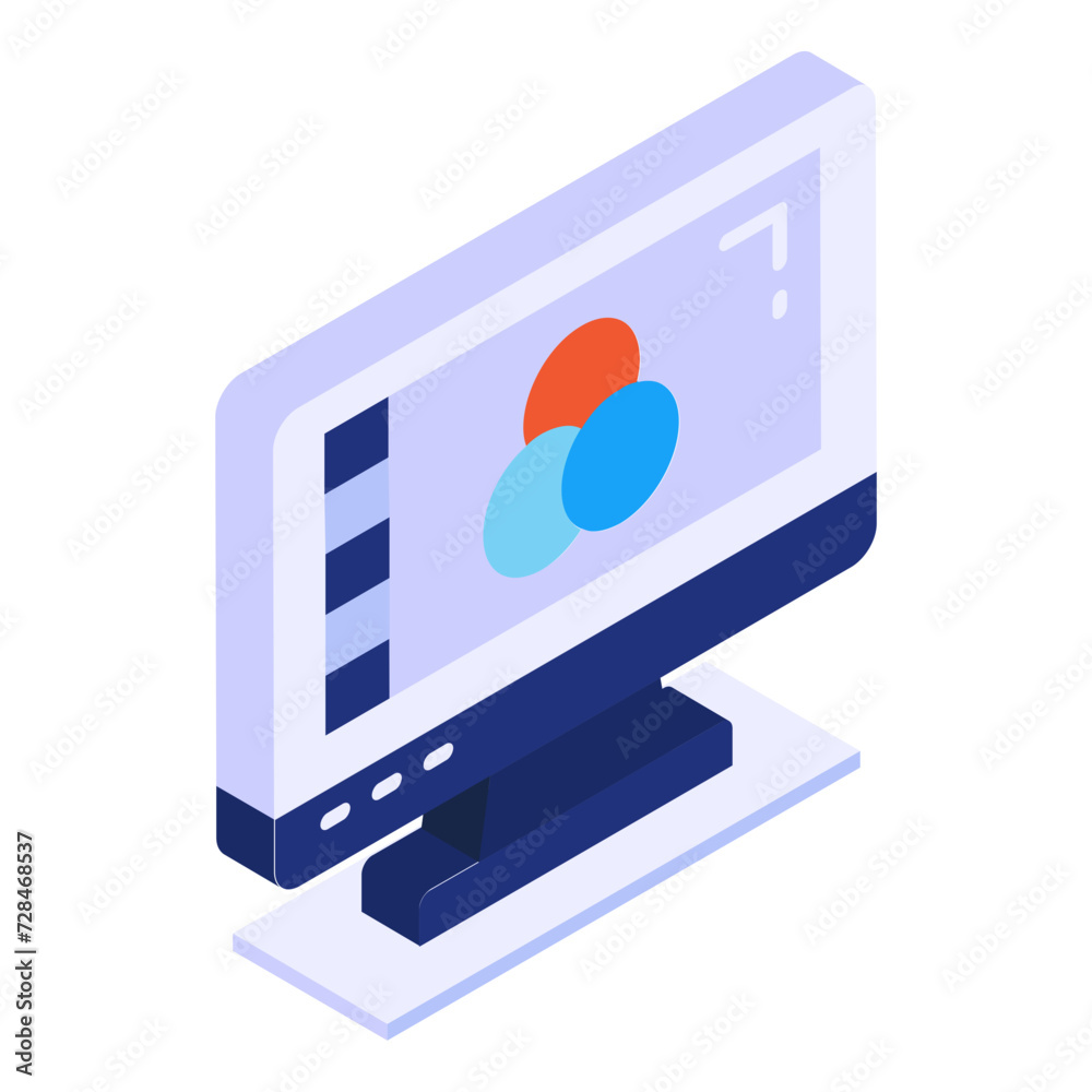 CAD software dashboard isometric concept, digitally creating 2D drawing vector flat design, Web ...