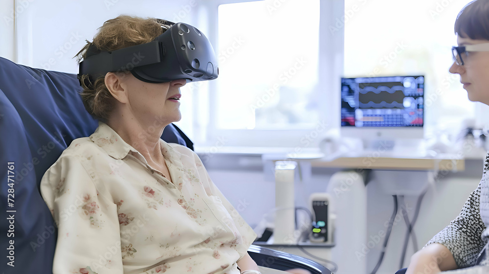 illustration of wearable device to treat stroke patient. Stock ...