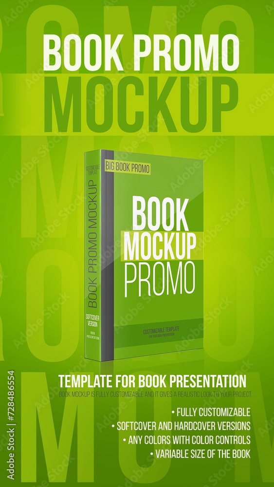 Book Mockup Promo Opener Stock Template | Adobe Stock