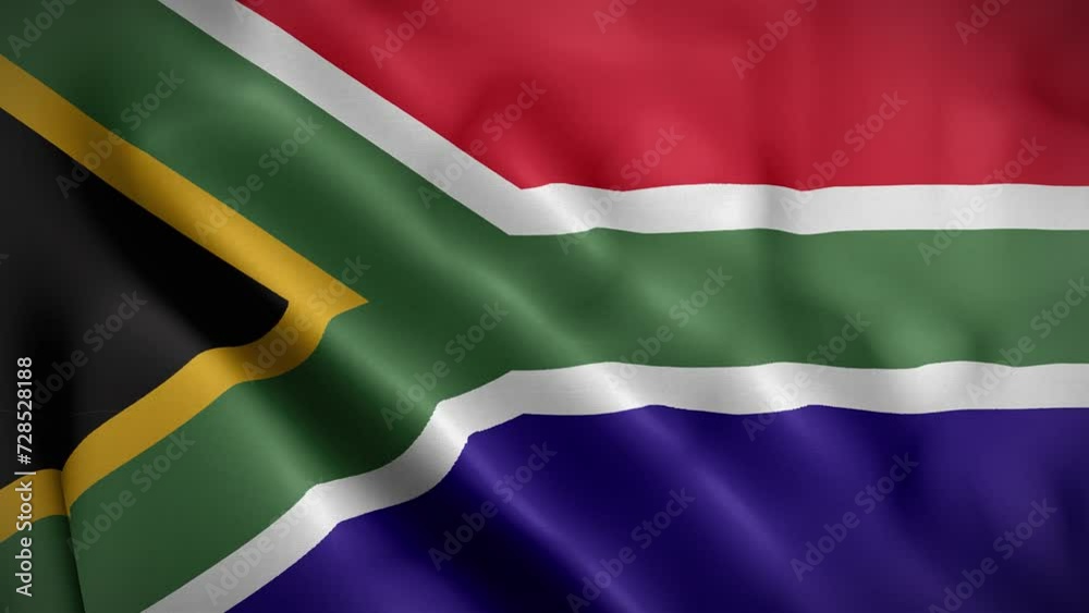 South Africa waving flag, Flag of South Africa Animation, South African ...