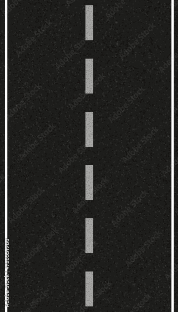 Asphalt Road Lane,Seamless Pattern Vertical Empty Black Cement Road ...