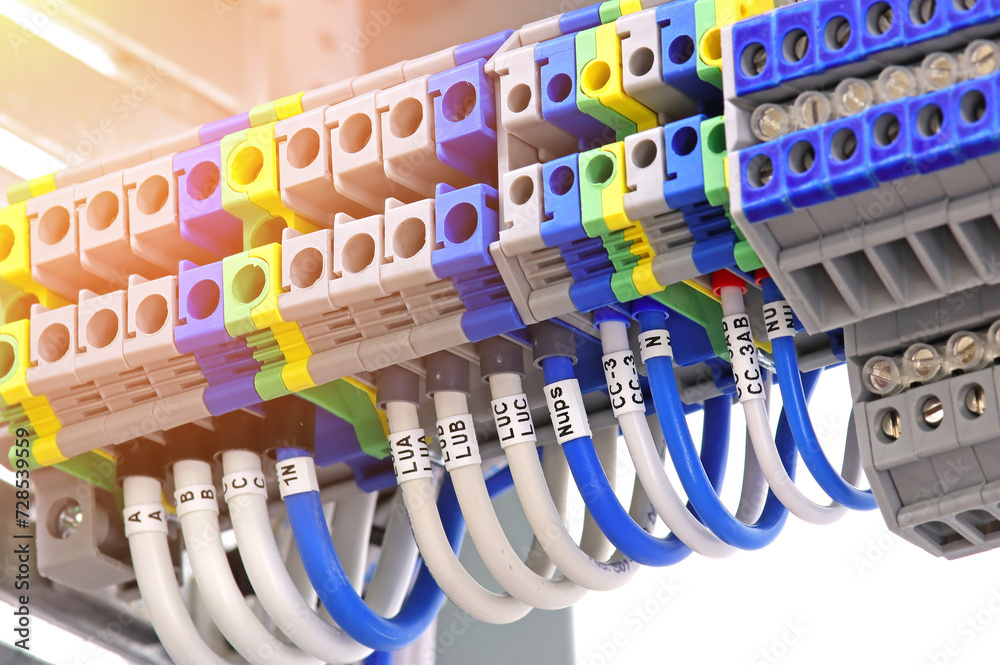 Electrical pass-through terminals for connecting copper mounting wires ...