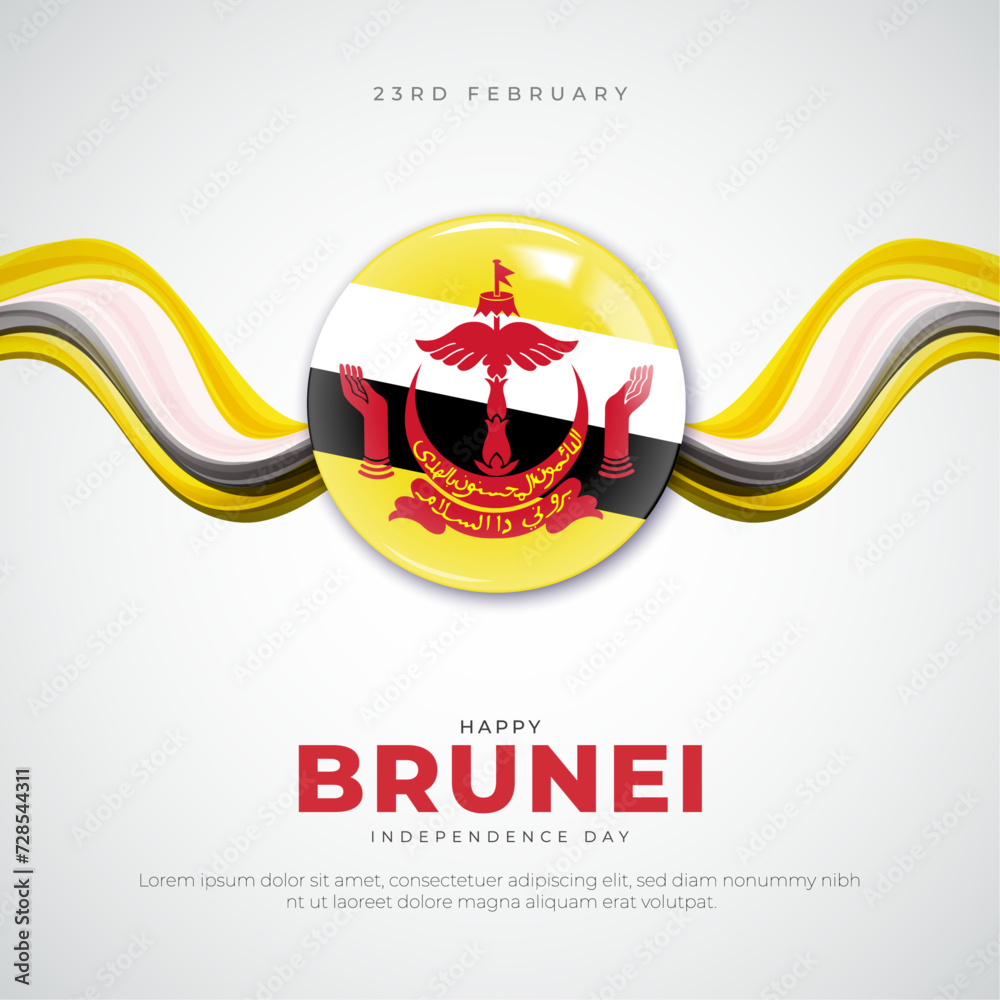 Brunei Independence Day Social Media Post and Greeting Card. 23rd ...