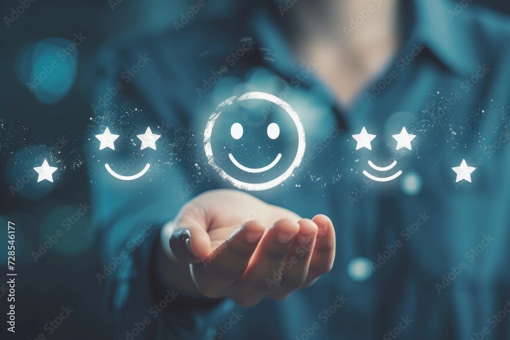 ภาพประกอบสต็อก Smiley emojis happy smile beaming faces. Icon emoticons ...