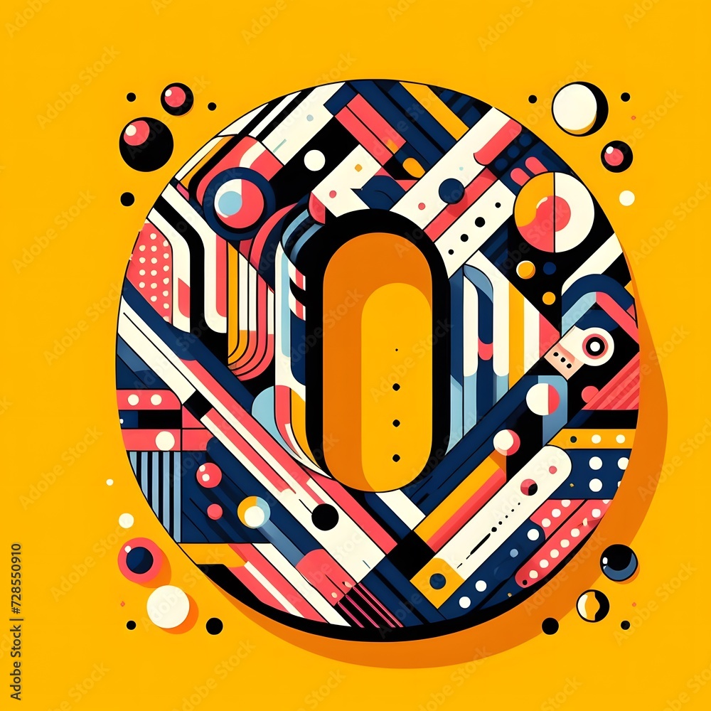 O typography, O logo ai vector illustration Stock Illustration | Adobe ...
