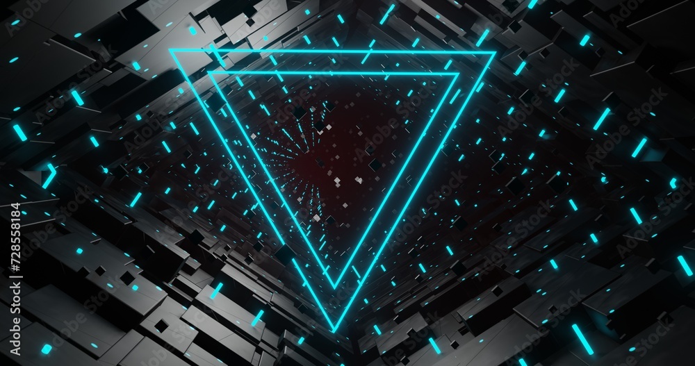 abstract technology background, modern digital tech 3d wallpaper, sci ...