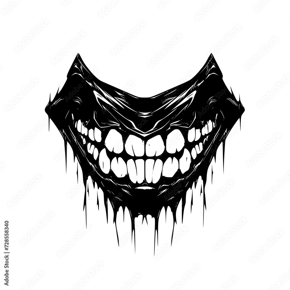 devil, vector, illustration, tattoo, cartoon, demon, face, animal, head ...