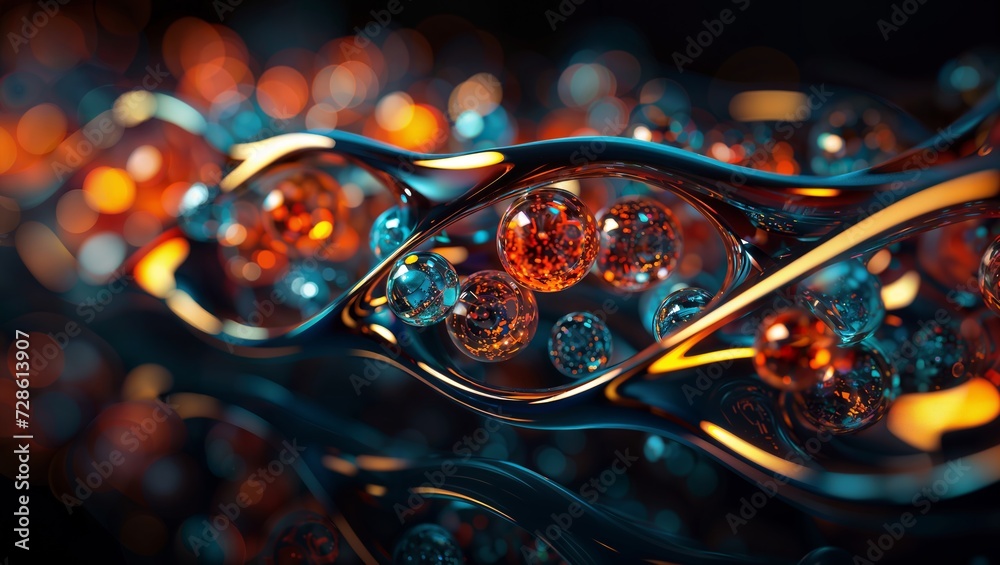 DNA Ray Trace: A Close-up of DNA with Ultra-HD Ray Trace Effects and ...