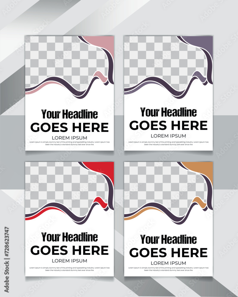 Healthy food menu minimalis flyer design and restaurant poster design ...