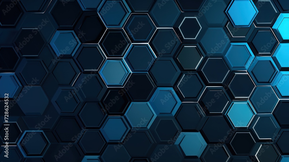 Generate a wallpaper featuring a hexagon-based mesh network pattern in ...
