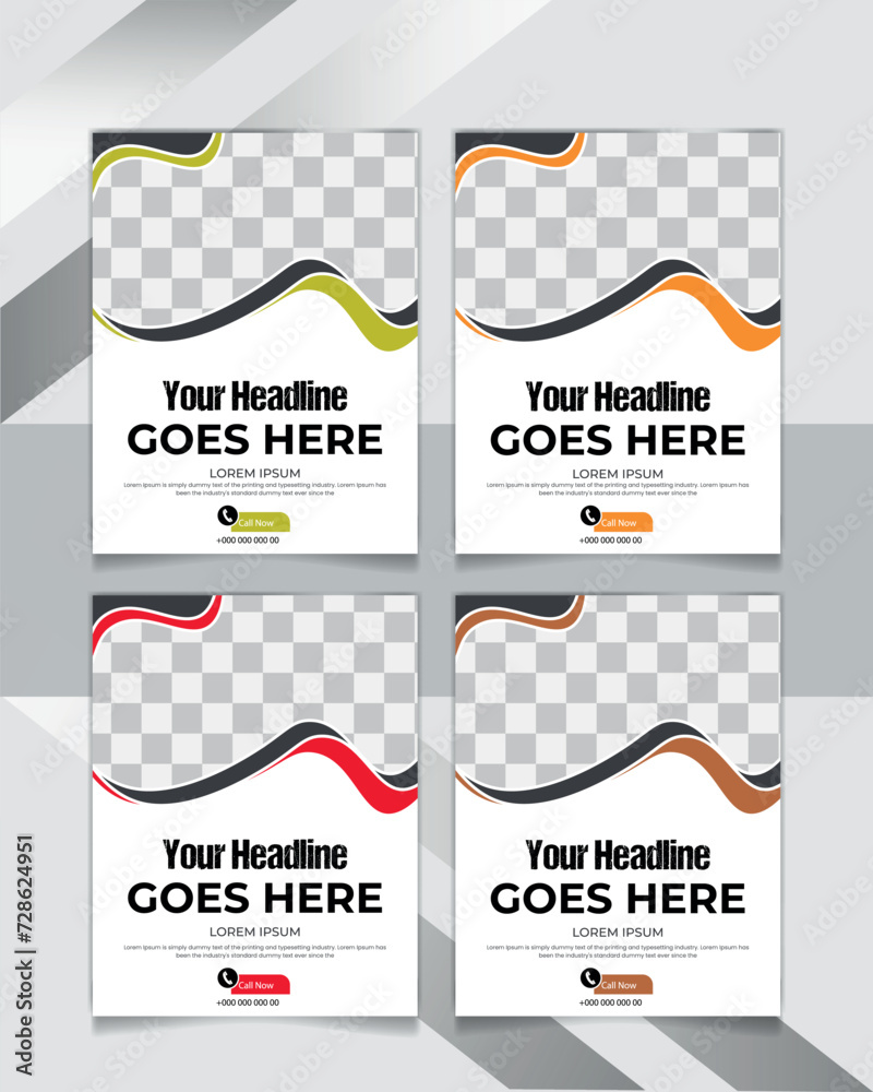 Healthy food menu minimalis flyer design and restaurant poster design ...