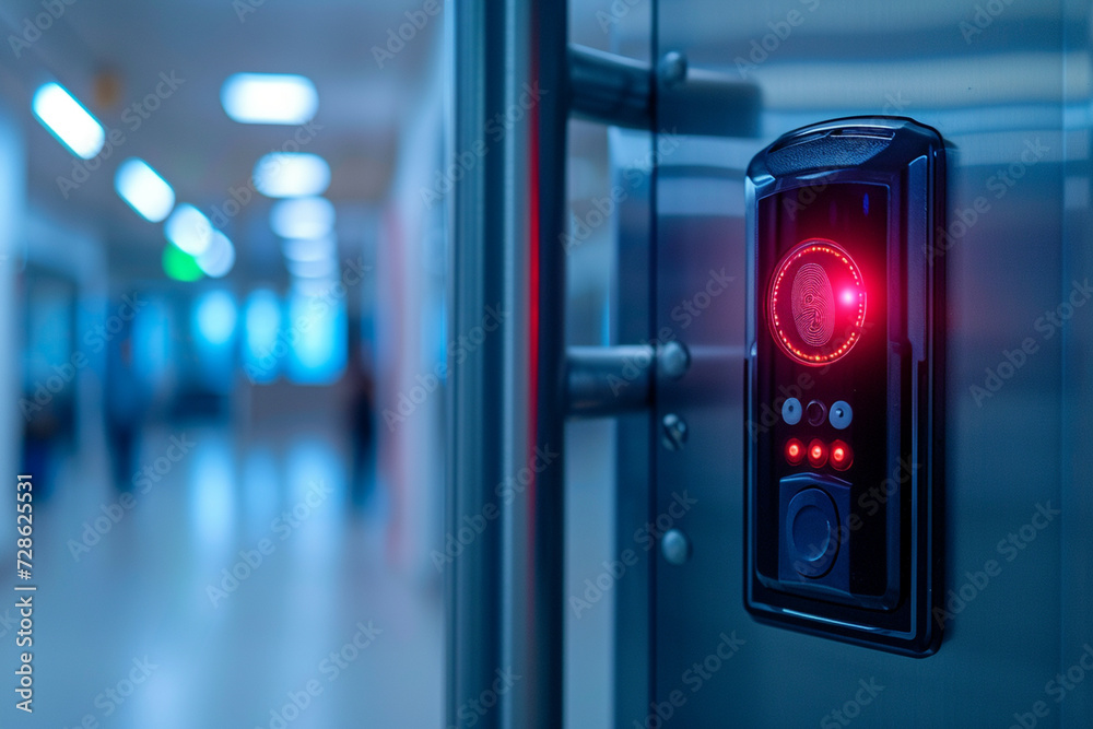 Secure your office entrance with concept of an advanced Eye Print Scan ...