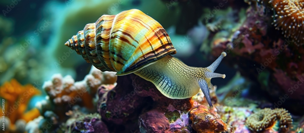 Australia's Great Barrier Reef is home to the Triton trumpet snail ...
