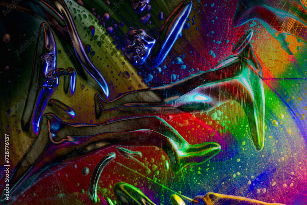 Colorful abstract image of bubble wrap with the bubble and scratch ...