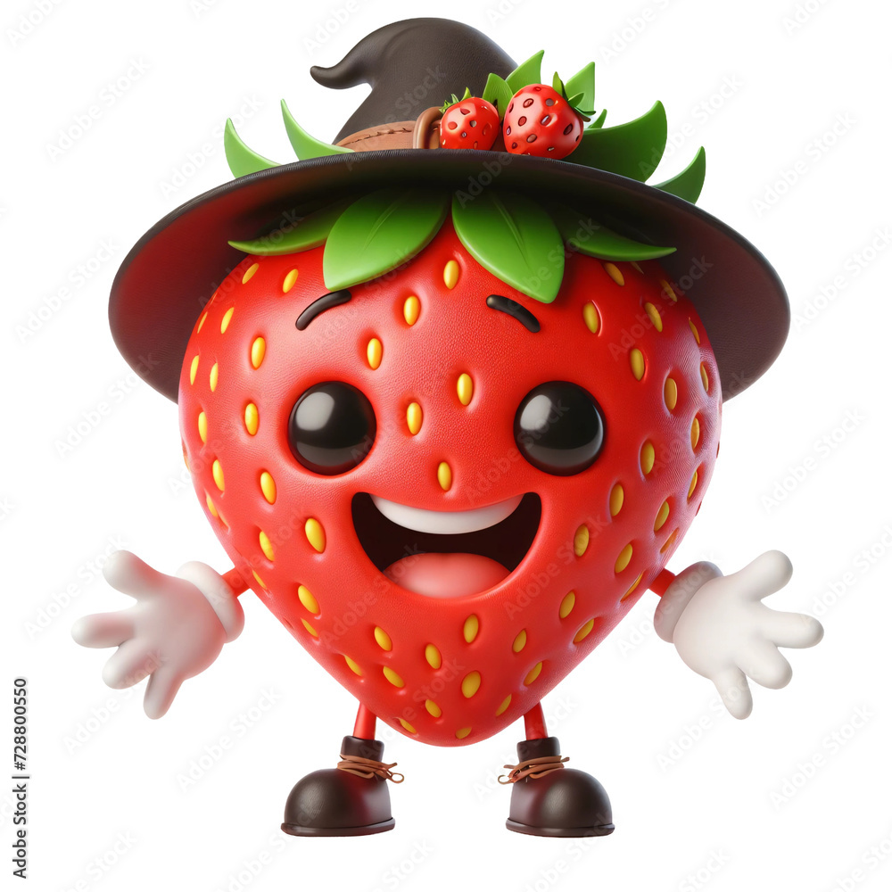 Strawberry Png Sticker Design For Tshirt, hello summer fruit clipart ...