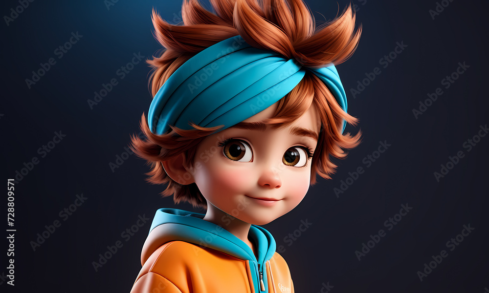 Cartoon 3d character, cartoon illustration , wallpaper for kids , cute ...