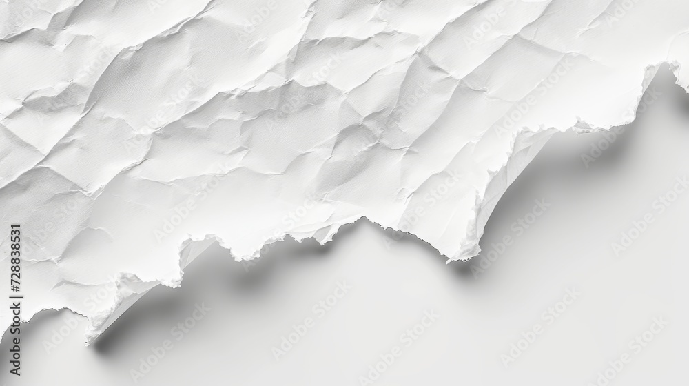 High-Resolution Image of a Textured White Kraft Paper with Deckle Edges ...