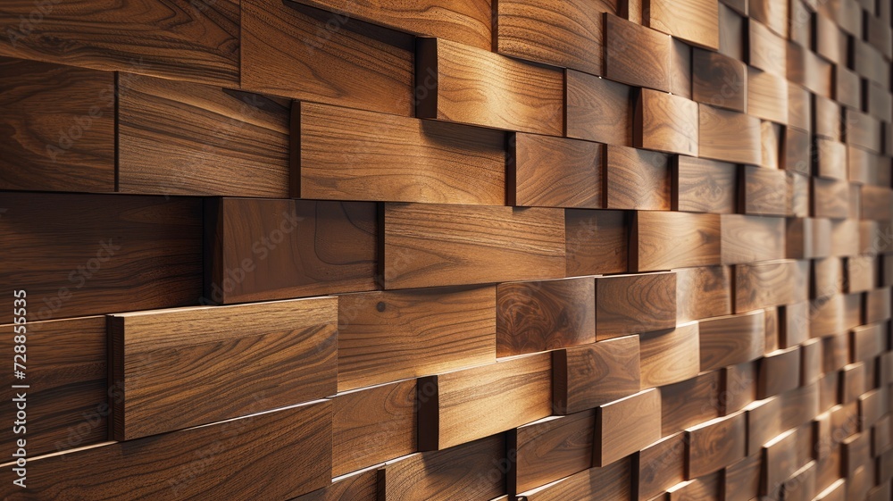 a carpentry wall surface structure design, enhanced by a glossy finish ...