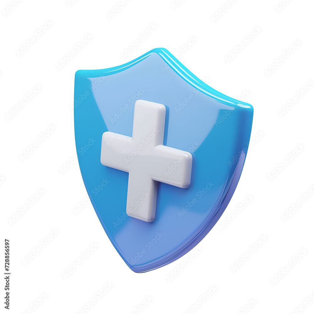 Medical Protection in 3D: A Simple Cartoon Render of Blue Shield Health ...