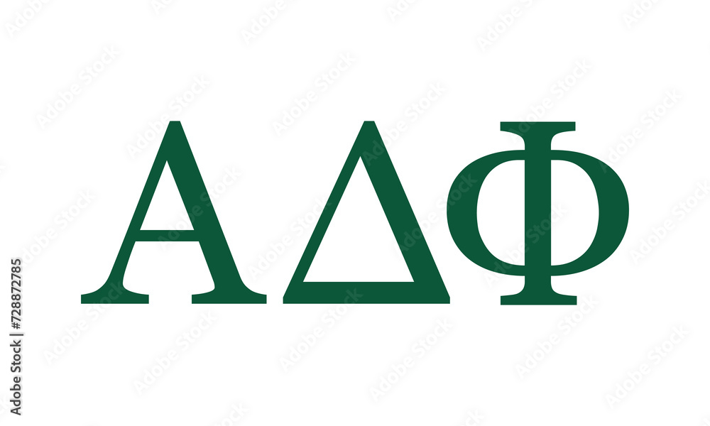 Alpha Delta Phi greek letter, ΑΔΦ greek letters, ΑΔΦ Stock Vector ...