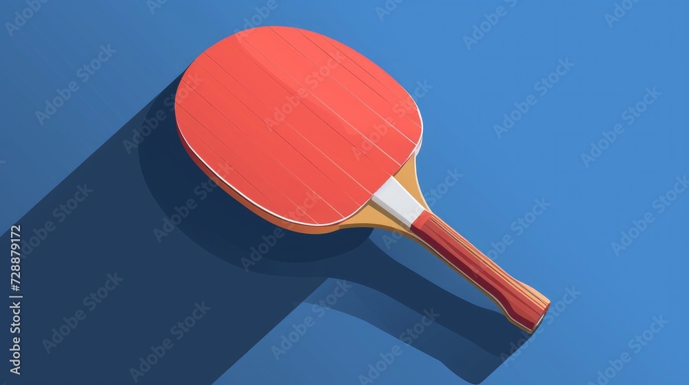 A vector illustration of a table tennis racket, representing the sport ...