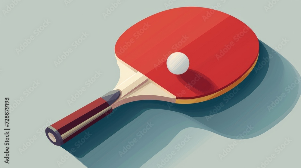 A vector illustration of a table tennis racket, representing the sport ...