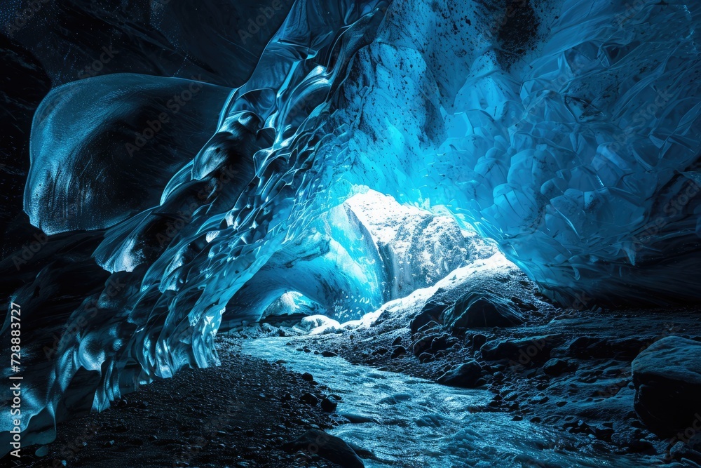 Subterranean Wonder: Exploring the Dark Depths of an Ice Cave ...
