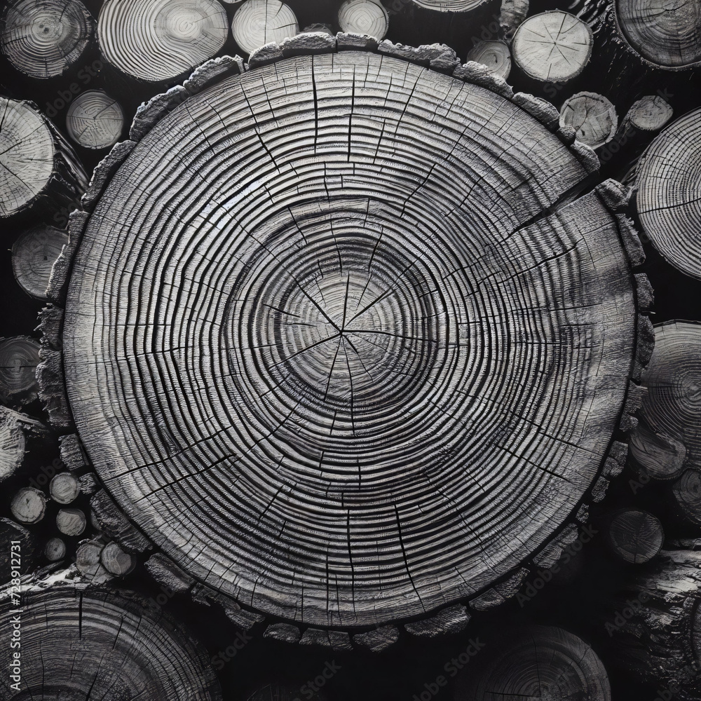 A high quality wallpaper of a black and white wood texture ...