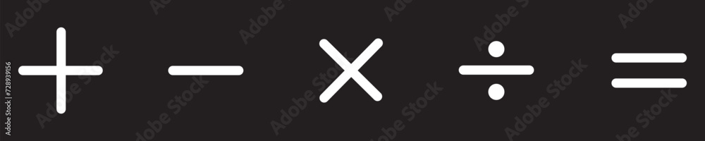 mathematical icon. math calculations addition, division, subtraction ... mathematical icon. math calculations addition, division, subtraction ...