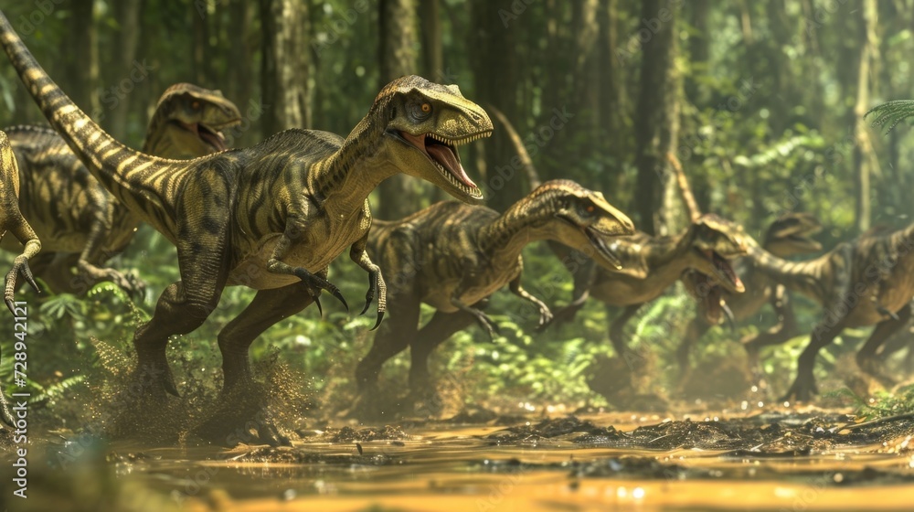 In a dramatic display of speed and agility a large herd of ...