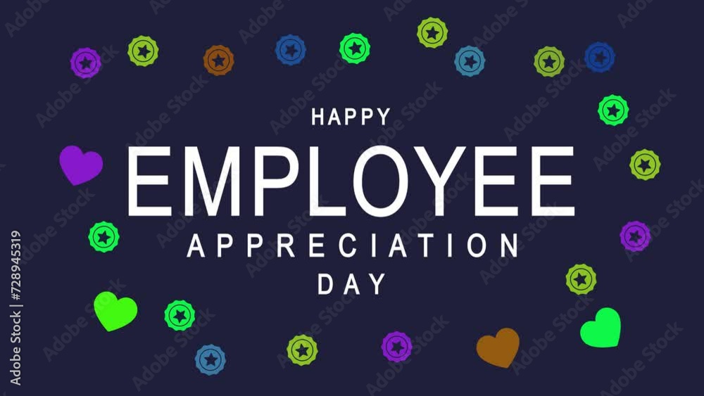 National Employee Appreciation Day Text Animation. Great for National ...