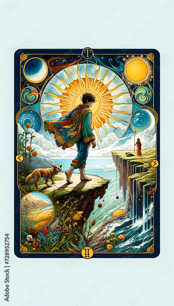 tarot card, capturing the essence of innocence, spontaneity, and ...