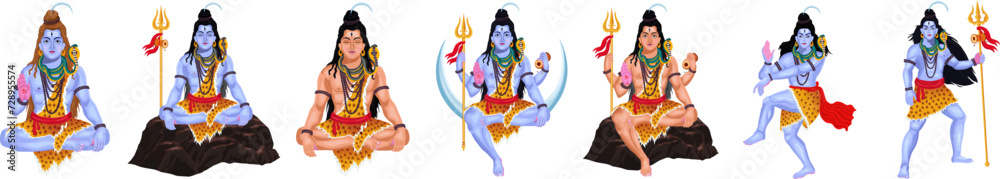 Lord Shiva Illustration For Happy Maha Shivratri, Social Media Post ...