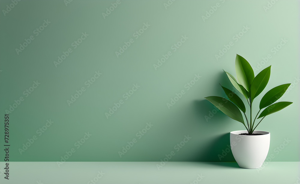 Eco concept depicted in a minimalist style, showcasing an empty ...
