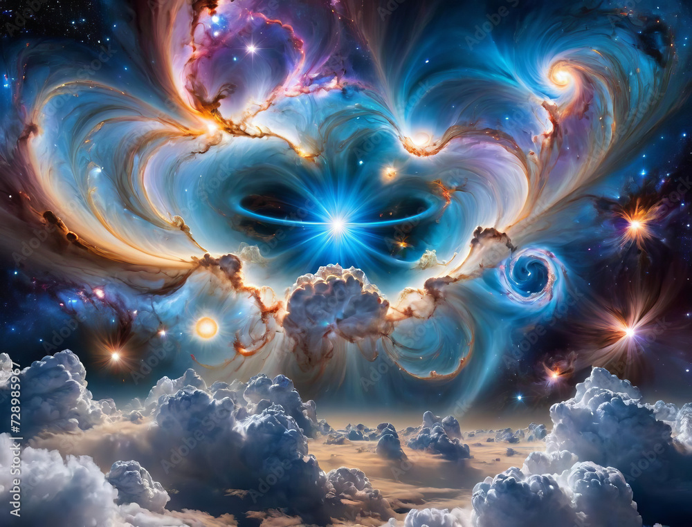 Ethereal Celestial Spectacle - Unreal cosmic scenery with interstellar ...