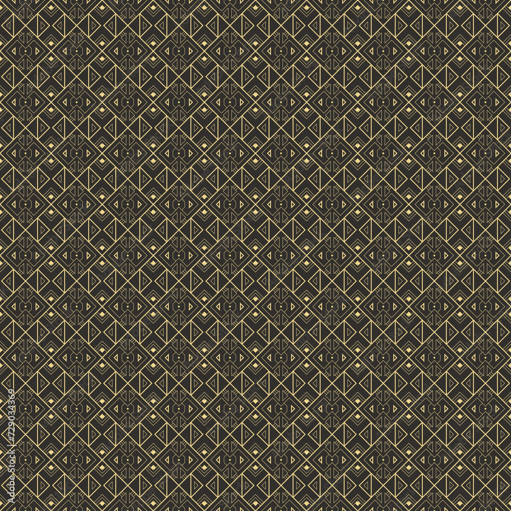 Elegant seamless black-gold pattern. Fabric print. Seamless background ...