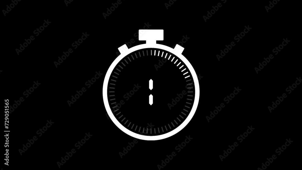 5 Second Countdown Timer Animation From 5 To 0 Seconds Modern White