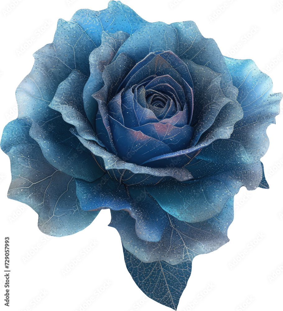 Blue rose transparent background PNG clipart Stock Photo | Adobe Stock