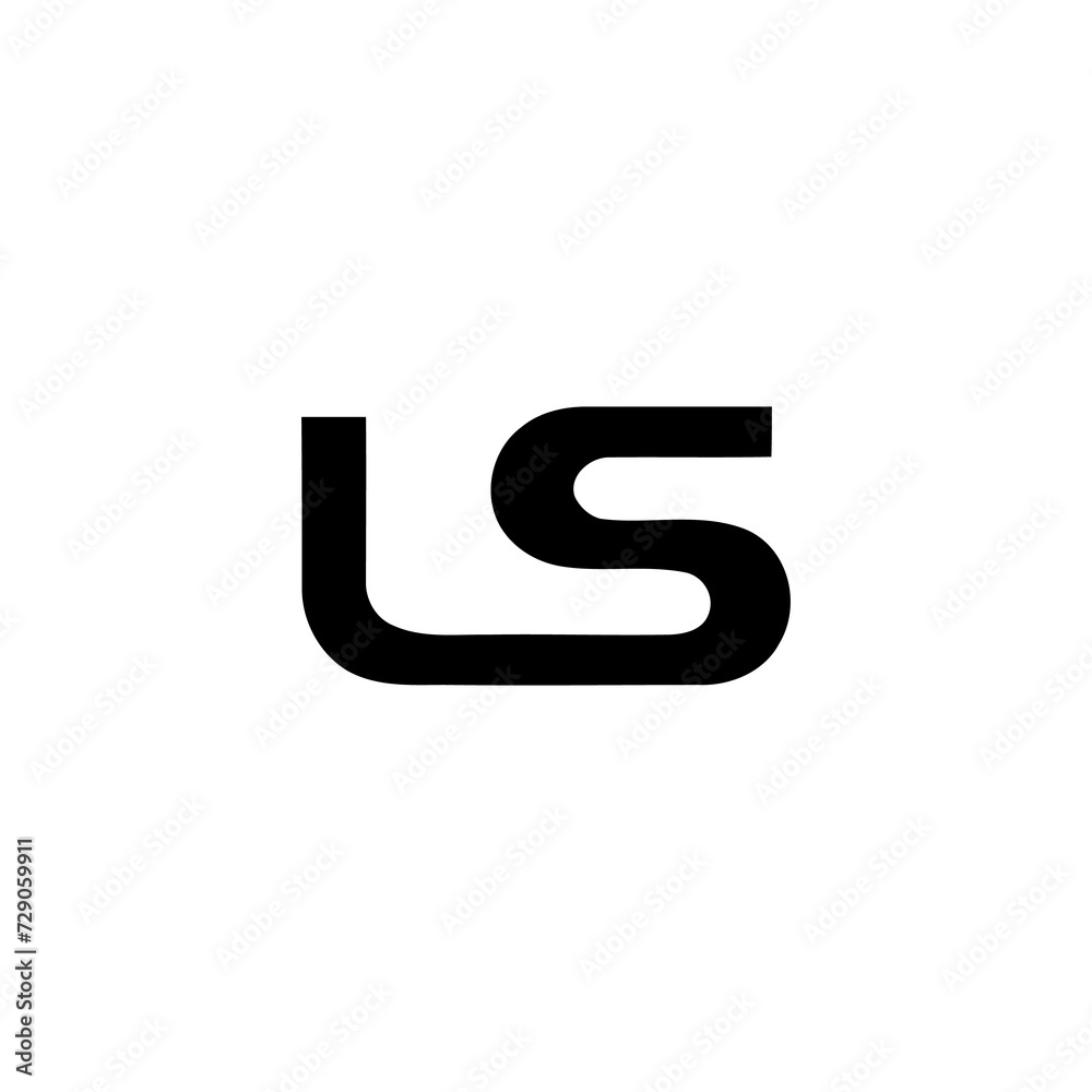 ls logo design Stock Illustration | Adobe Stock