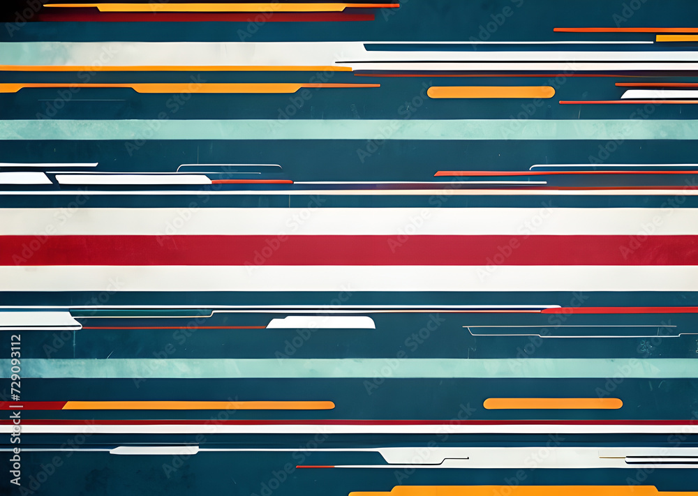 Bright abstract stripes, Mix of glitch noises and colors, In grunge ...