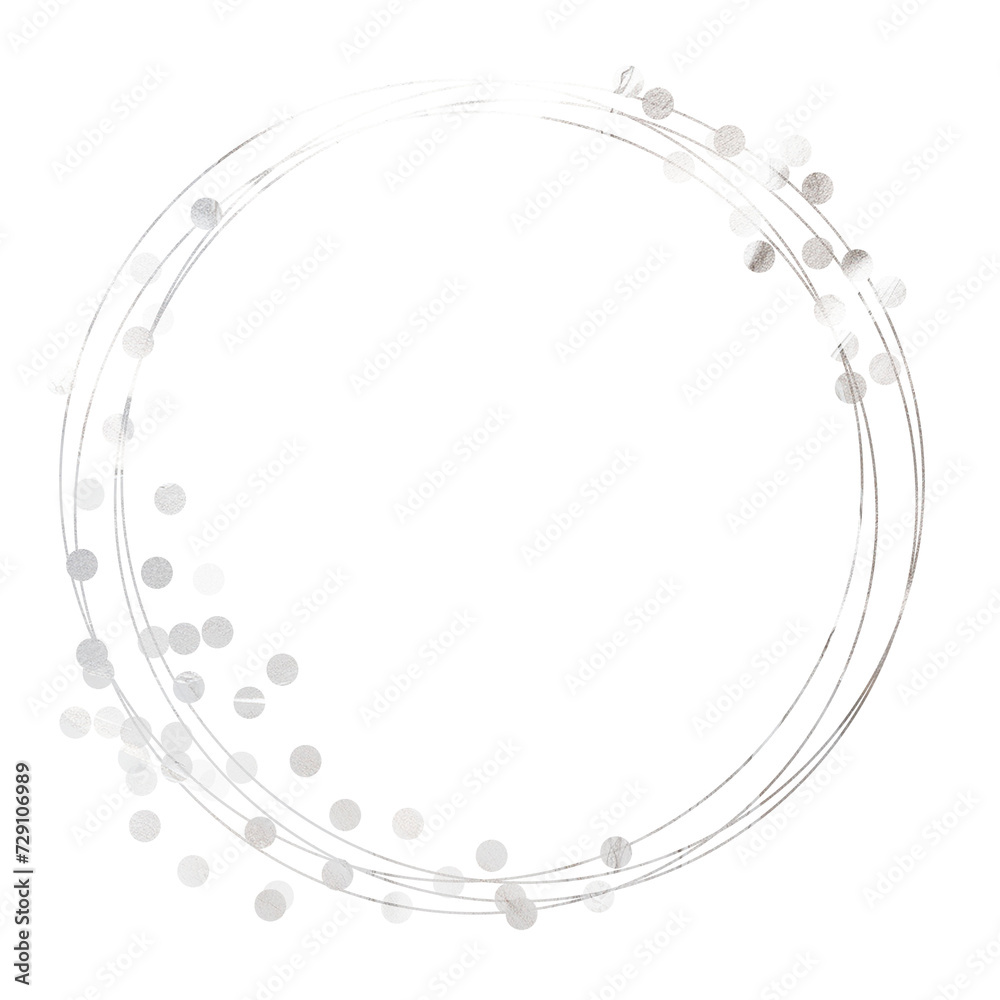 Silver Foil Frame. Silver glitter gradient stack. Silver splatter ...