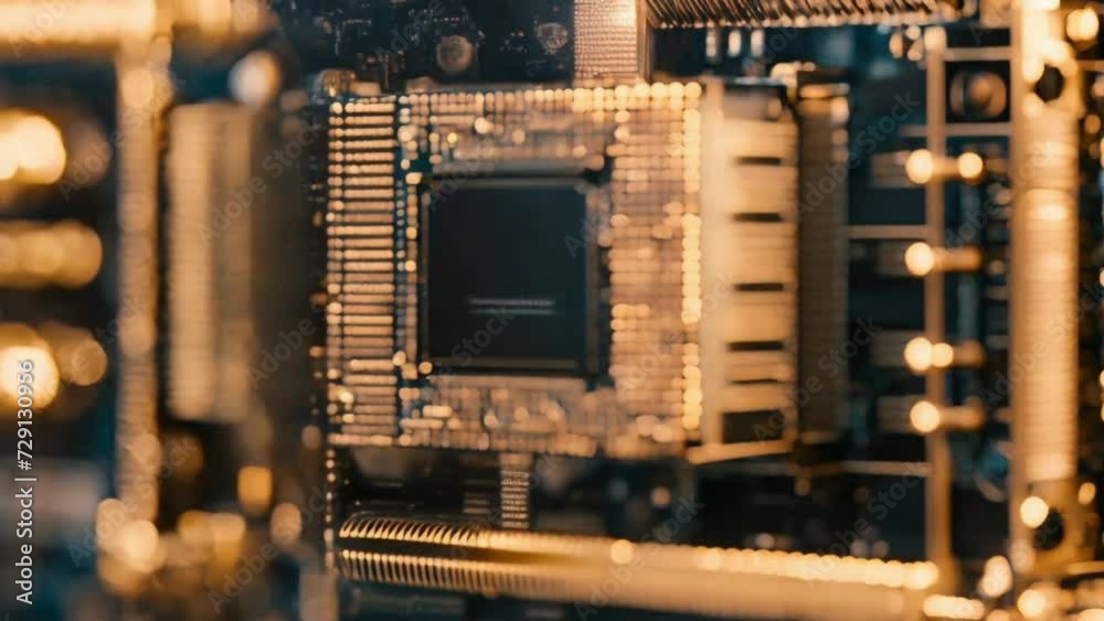 Circuit board, Abstract loop animation of blue circuit, Futuristic ...