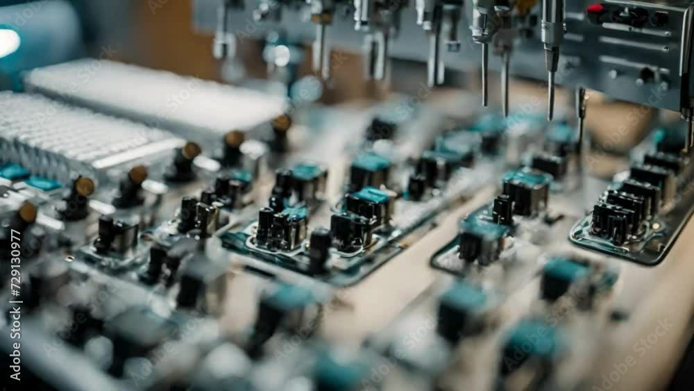 Circuit board, Abstract loop animation of blue circuit, Futuristic ...