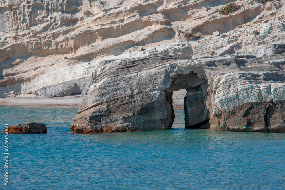 One of the beautiful beaches of Alaçatı, Delikli Bay beach, in Çeşme ...