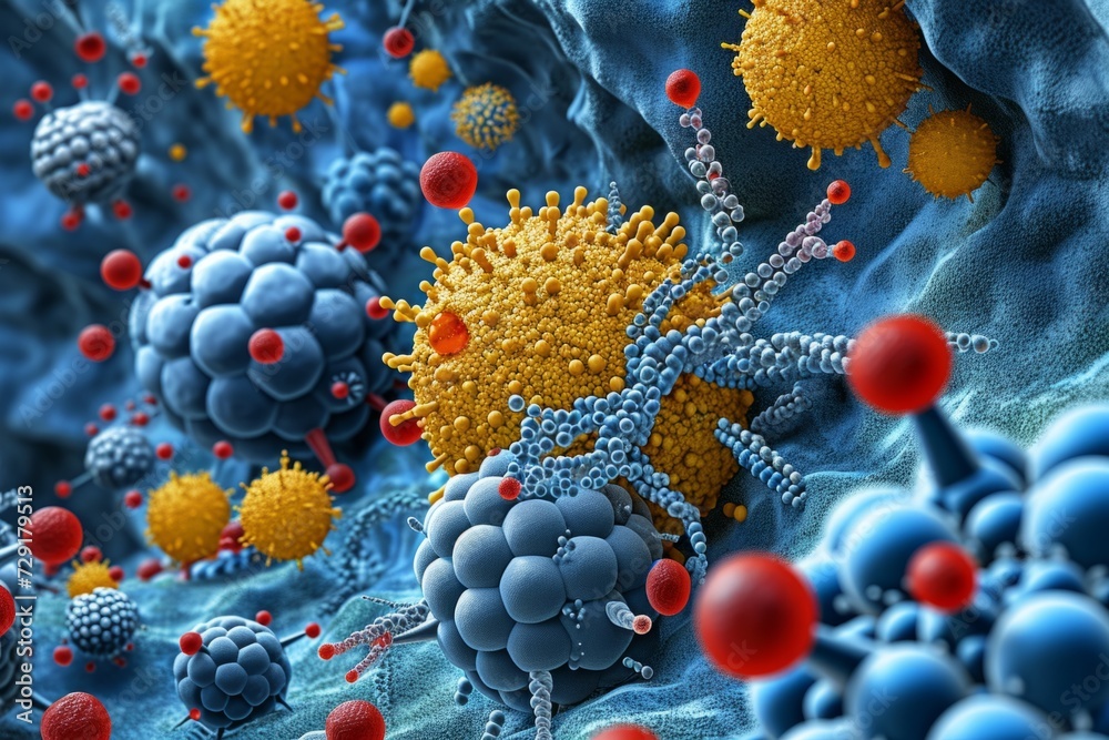 Atoms molecules magnification microscope atom particles hydrogen bonds ...