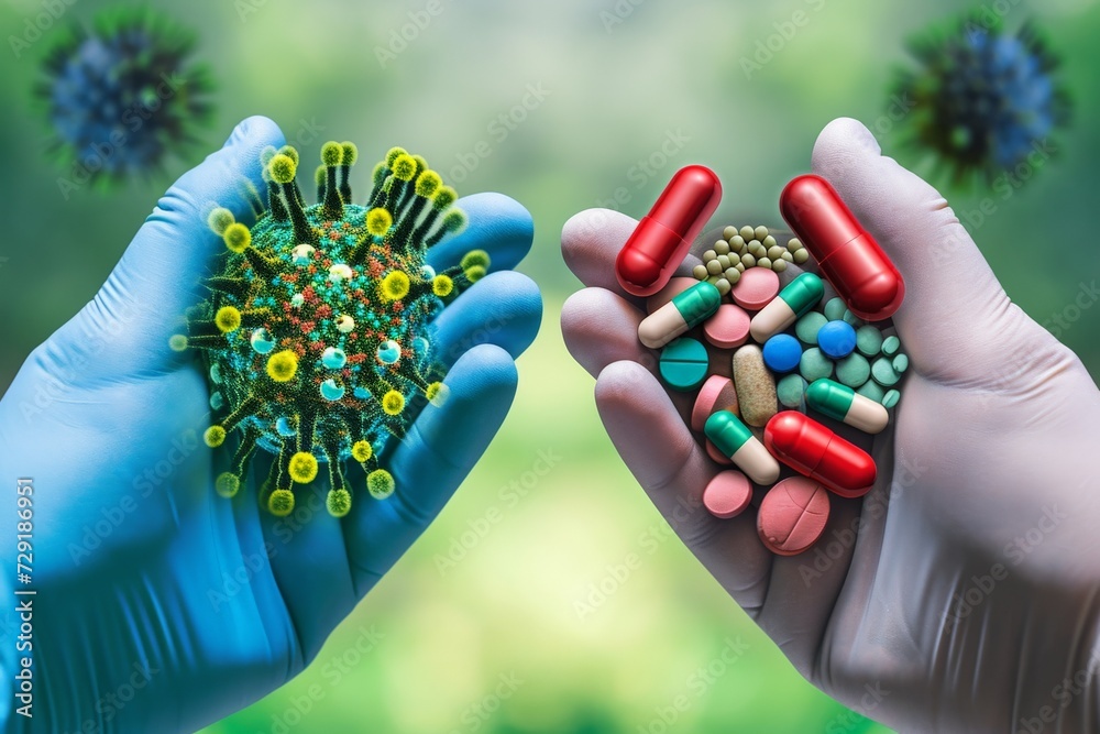 Medicine, pills, capsules health wellness treatment. Pharmaceuticals ...