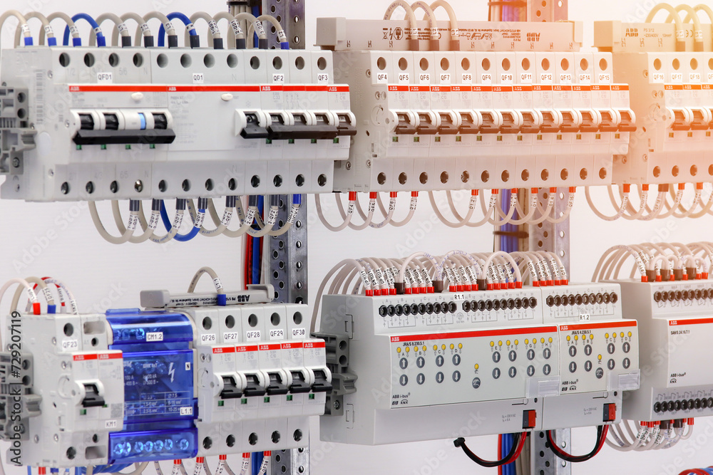 Foto de Electronic control modules for apartment automation are ...